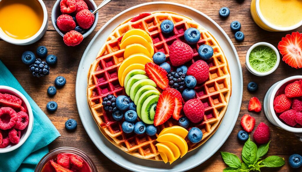 How-to-Make-Rainbow-Waffles-with-Plant-Based-Food-Coloring – Waffle ...